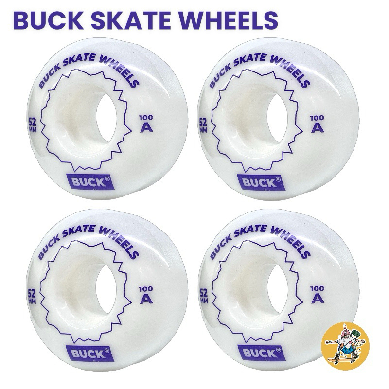 Bộ bánh ván trượt skateboard BUCK STANDARD 100A WHEEL 52MM | Shopee ...