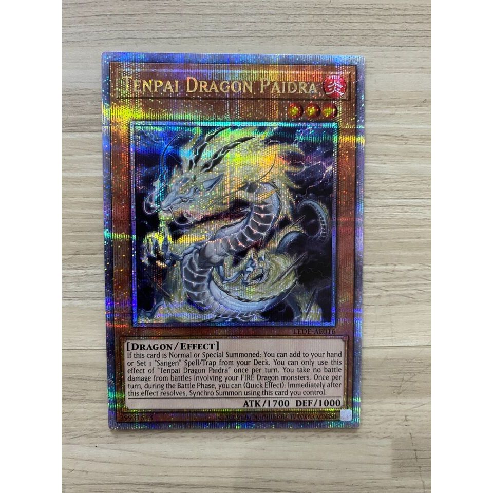 [ AE ] Lá bài thẻ bài Yugioh LEDE-AE016 - Tenpai Dragon Paidra - 25th ...