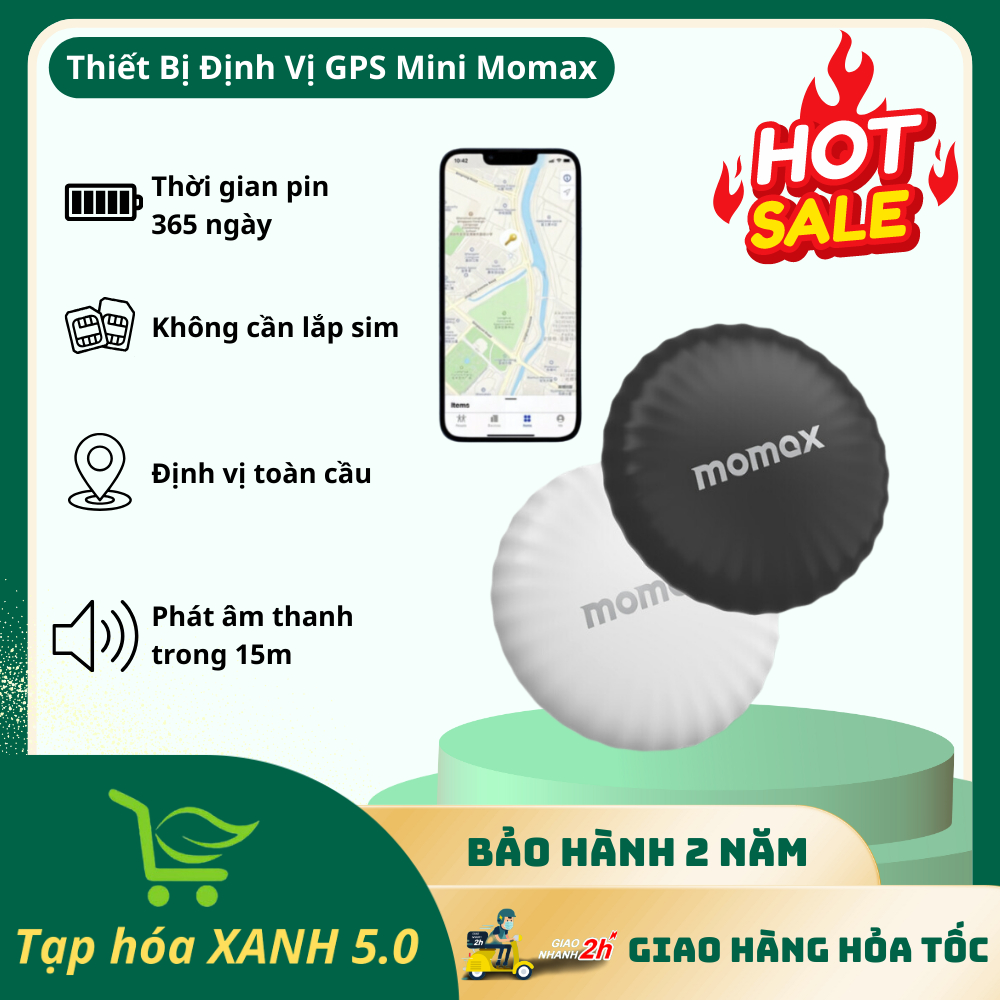 Thiết Bị Định Vị GPS Mini Momax PinTag - Định Vị Xe Máy, Người Già & Trẻ Nhỏ, Đồ Đạc - chống mất ...