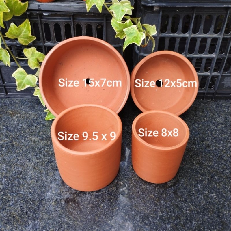 Chậu Đất Nung Trụ Lùn Các Size Trồng Sen Đá, Xương Rồng | Shopee Việt Nam