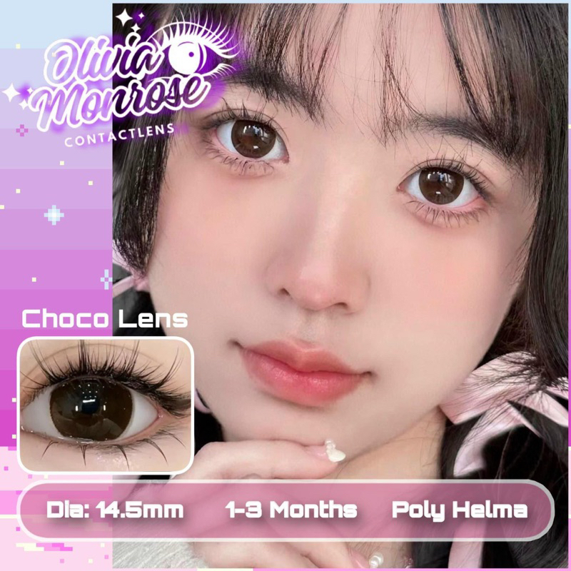 [ 1 Cặp ] Lens Choco Giãn Tròng hiệu ứng mắt baby tự nhiên dễ đeo ( kèm ...