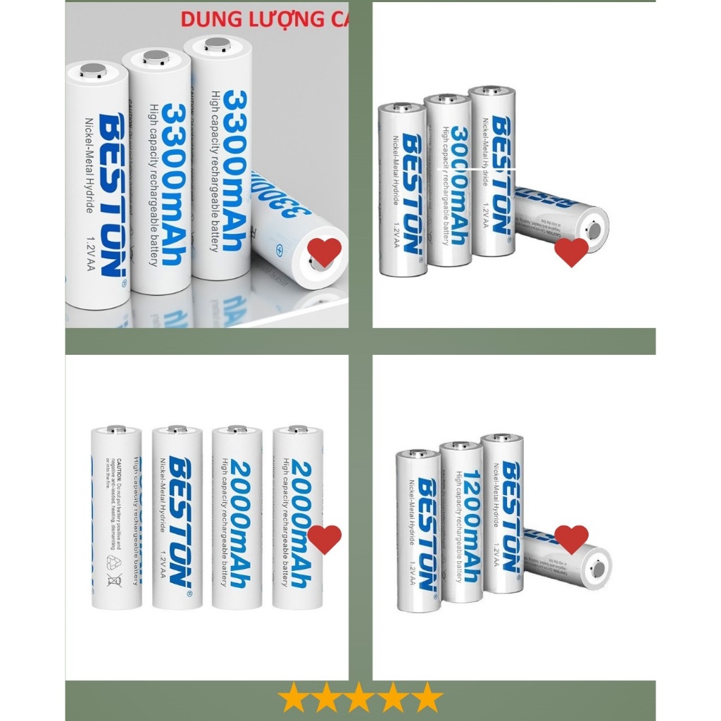 4 Pin AA Beston chính hãng dùng cho điều khiển, đồ chơi, micro, chuột ...