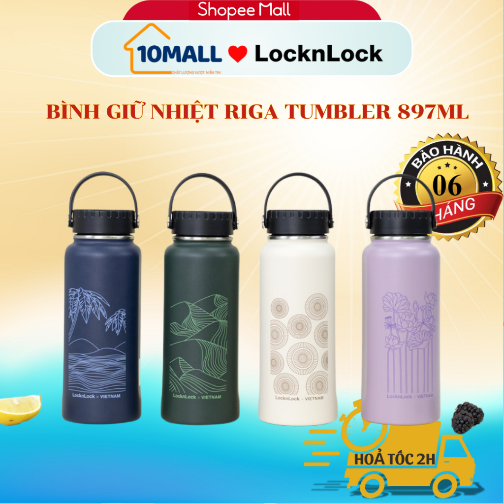 Bình giữ nhiệt 897ml LocknLock Riga Tumbler Vietnam Edition (4 phiên ...