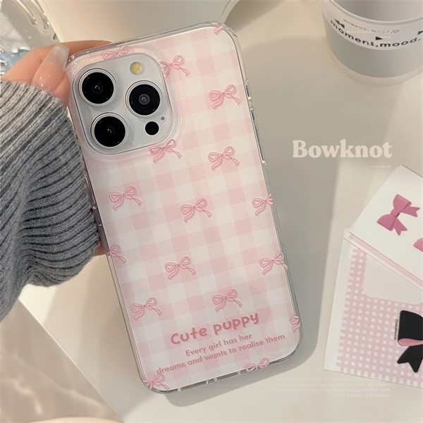 ỐP LƯNG HỒNG CARO CUTE PUPPY DÀNH CHO ĐIỆN THOẠI | Shopee Việt Nam