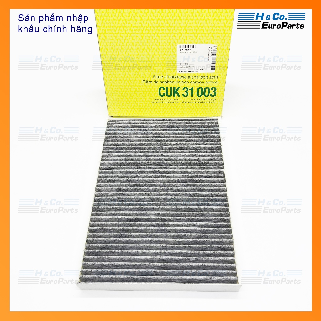 Lọc gió điều hòa xe Audi A5, A6, A8, Q7, VW Touareg, Porsche Cayenne ...