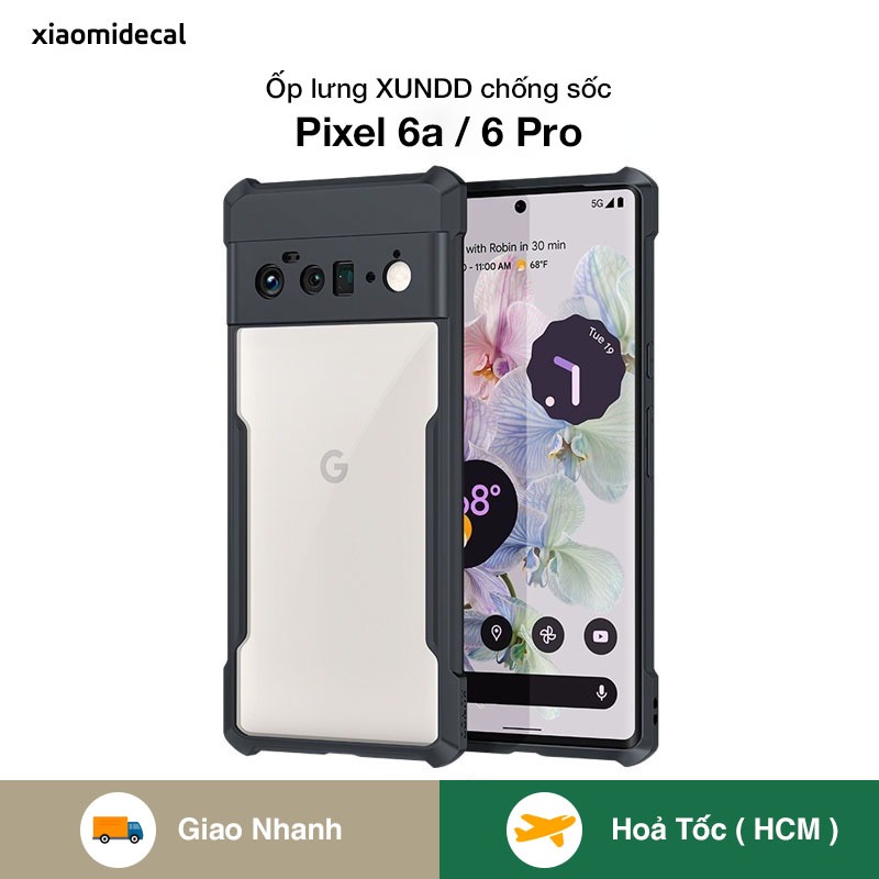 Ốp lưng XUNDD Pixel 6a / 6 Pro mặt lưng trong suốt, viền TPU, chống sốc ...