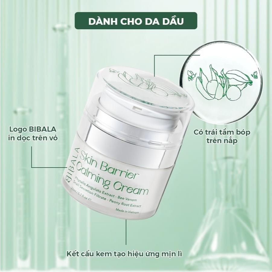 [CHÍNH HÃNG] Kem Dưỡng Phục Hồi, Lành Thương & Giảm Kích Ứng Bibala Skin Barrier Calming Cream ...