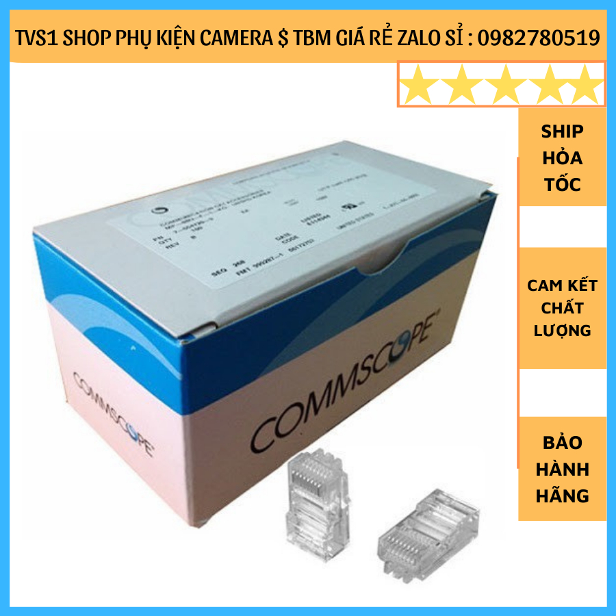 Hạt mạng RJ 45 Cat6 Commscope (Hộp 100 chiếc) - Hàng chính hãng ...