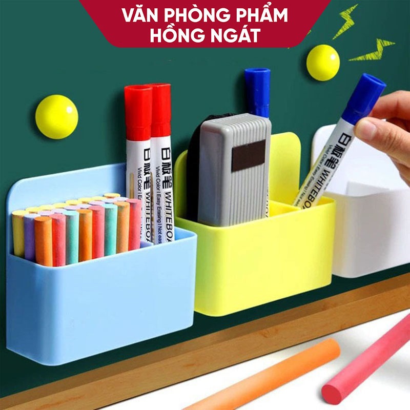 Ống đựng bút có nam châm dính bảng từ size vừa, hộp đựng bút văn phòng ...