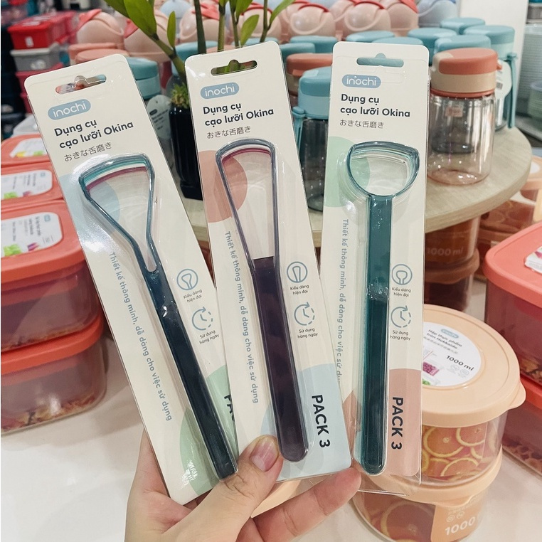 Combo 3 cạo lưỡi nhựa dụng cụ nạo lưỡi bàn chải vệ sinh lưỡi cao cấp ...