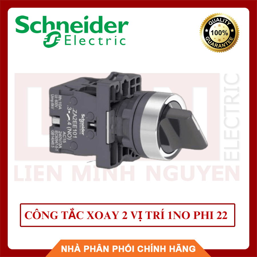 Schneider Công tắc xoay 2 vị trí 1NO phi 22 XAED21 | Shopee Việt Nam