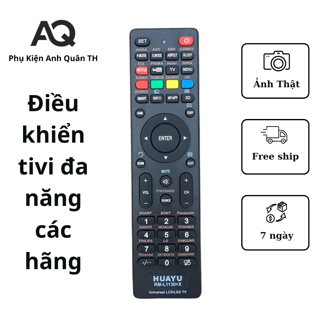 remote tivi đa năng , điều Khiển Tivi đa năng dùng được cho tất cả các đời LCD/LED | Shopee Việt Nam