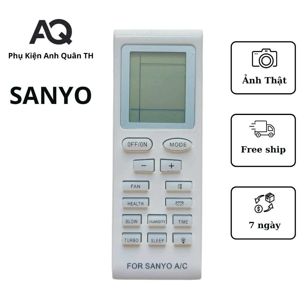 Điều khiển điều hòa Sanyo┃Remote máy lạnh Sanyo dòng 1 và 2 chiều ...