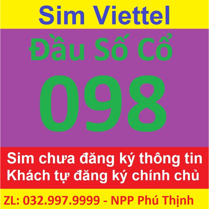 Sim viettel số đẹp, Số tự chọn (B111.3) | Shopee Việt Nam