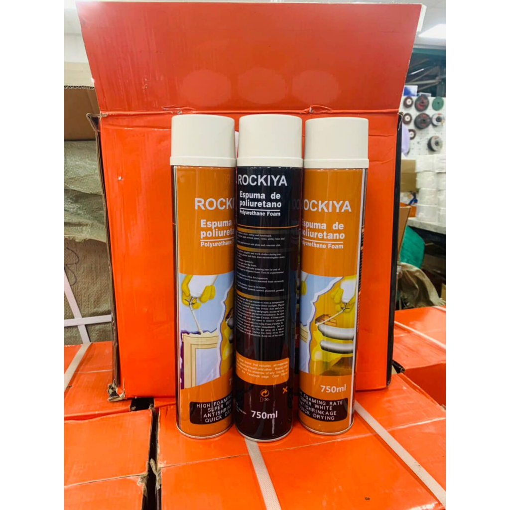 Keo bọt nở Rokiya chai 750ml - Keo tỷ lệ tạo bọt cao, nhanh khô (hàng ...