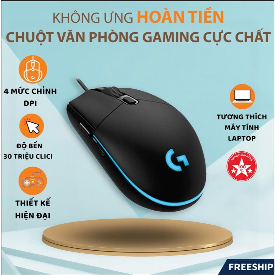 Chuột game Logitech G102 (Led đổi màu) HÀNG CÔNG TY độ nhạy thiết kế cho game đỉnh rep 1:1 ...
