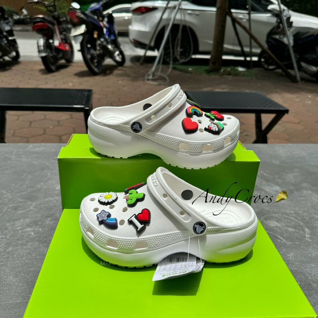 [Full Box] Dép Cross Classic Platform Clog - Dép Cross nữ đế cao mới ...