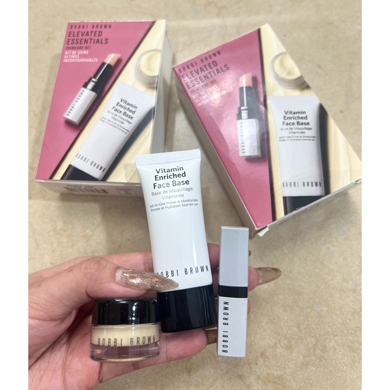 Set Bobbi Brown Elevated Essentials 3 Món ( kem lót 15ml + KL mắt 3ml ...