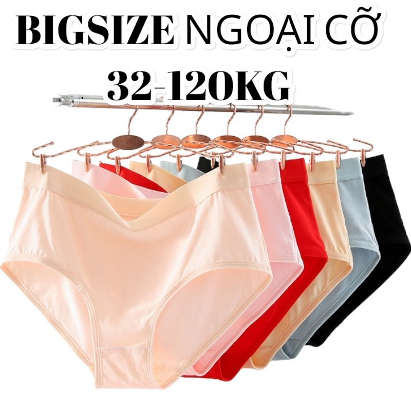 [ SIZE ĐẠI ] Quần Lót Lưng Cao 38kg - 90kg Siêu Co Giãn Chất Cotton Kháng Khuẩn Khử Mùi | Shopee ...