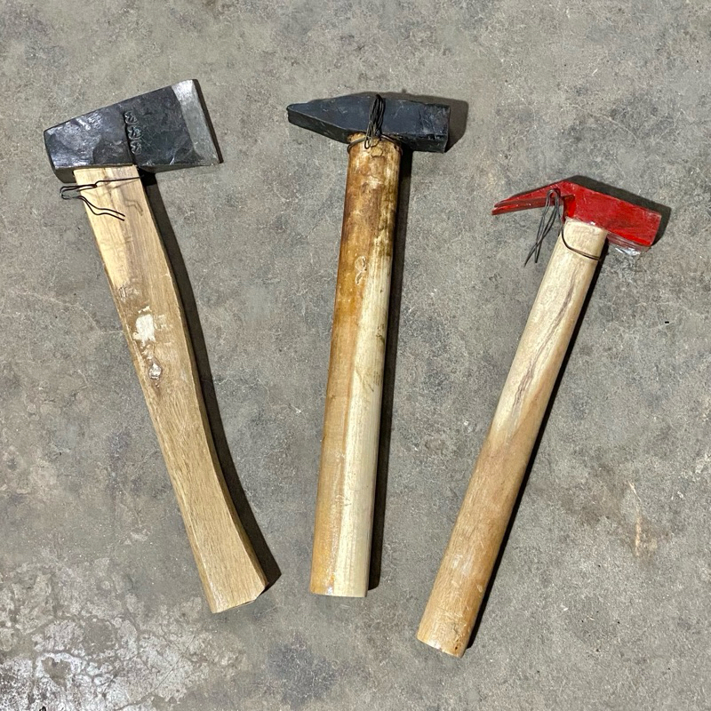 BÚA, RÌU CẦM TAY CÁN GỖ BỔ CỦI, CHẶT CÂY, TÁN RÚT ĐINH,... | Shopee ...