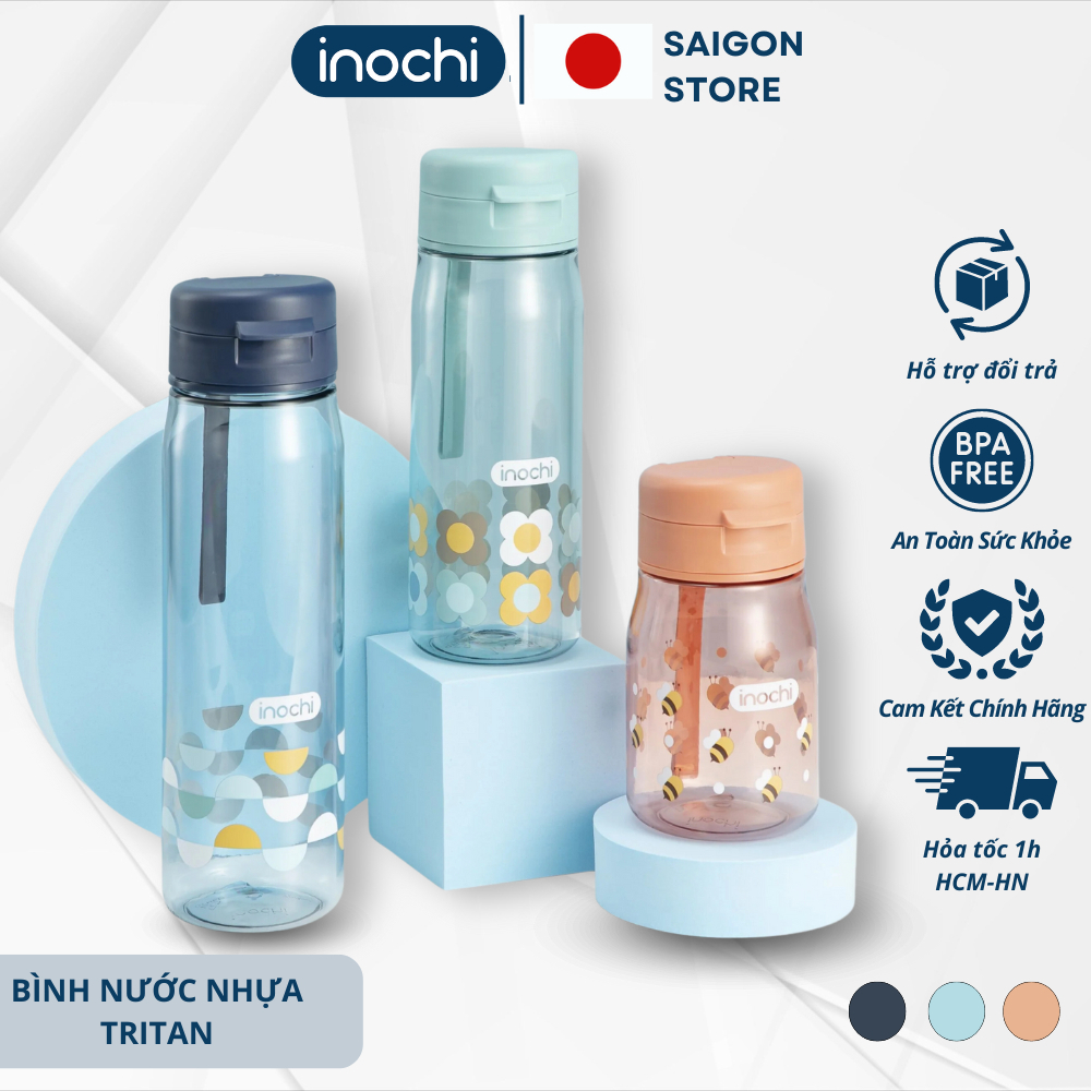 Bình nước nhựa Tritan 350/500/700ml cao cấp INOCHI nguyên sinh kháng ...