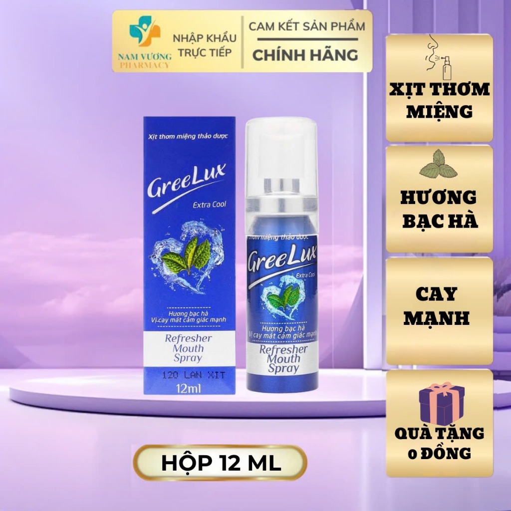 Xịt Thơm Miệng GreeLux Extra Cool 12ml (vị cay mát cảm giác mạnh ...