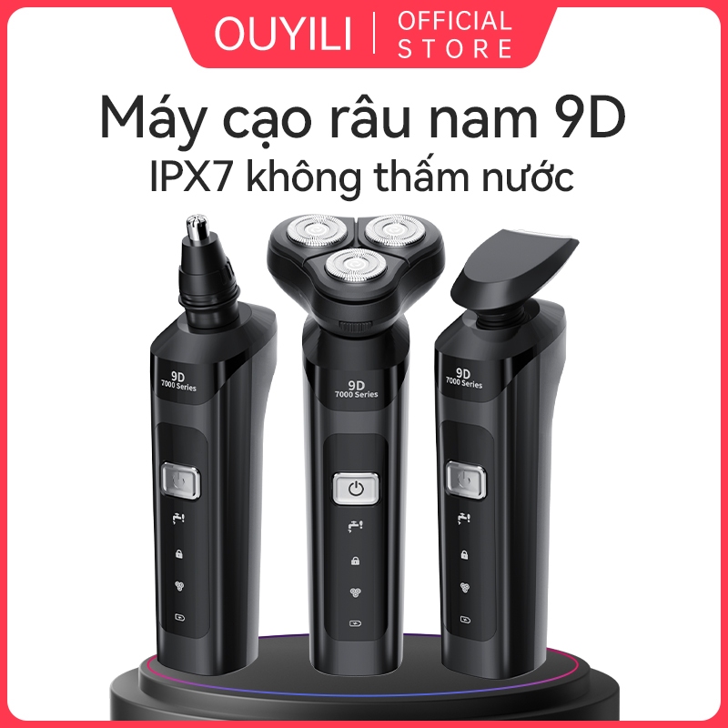[Sản phẩm mới nóng hổi] OUYILI Máy cạo râu điện 3 trong 1 cho nam chống ...