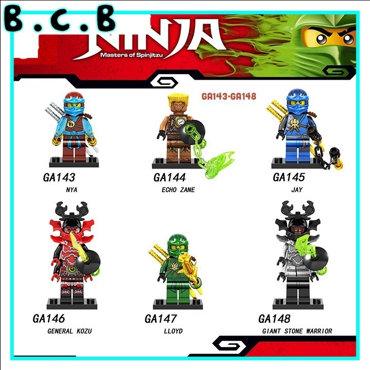 Ninja Mô Hình Lắp ráp Nhân vật Làng Lá Đồ Chơi Ninja Mới GA143-GA148 ...