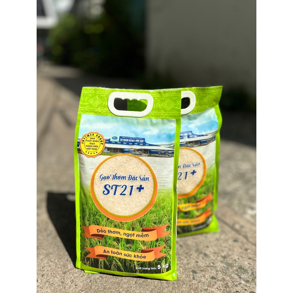 Gạo thơm đặc sản ST21+ - INTIMEX GROUP - Túi 5kg | Shopee Việt Nam