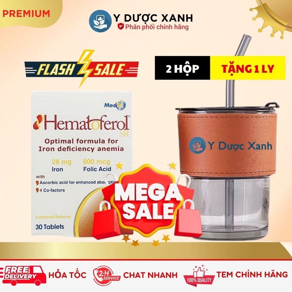 Mua [Chính Hãng] HEMATOFEROL SR 30 viên, Viên uống bổ sung sắt cho bầu ...