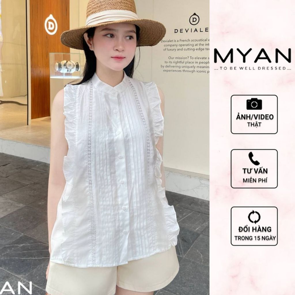 MYAN DESIGN Set Áo Cổ Tàu Sát Nách Bèo Mix Cùng Chân Váy Bom Điệu Đà ...