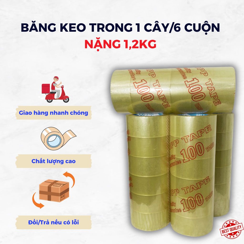 BĂNG KEO TRONG 100 YARD 1,2KG | Shopee Việt Nam