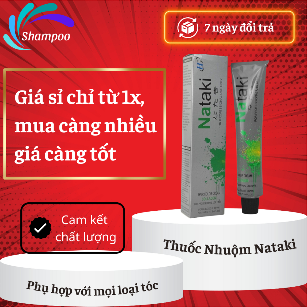 Thuốc nhuộm tóc NATAKI 100ml KHÔNG KÈM OXY Sỉ dành cho SALON | Shopee ...