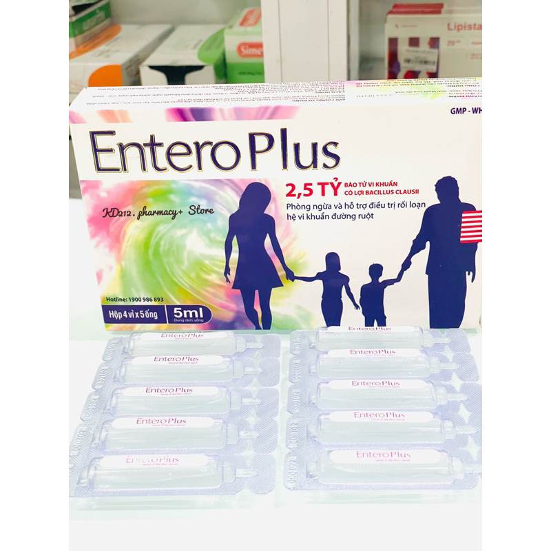 Men vi sinh Entero Plus cân bằng hệ vi sinh đường ruột - Hộp 20 ống ...