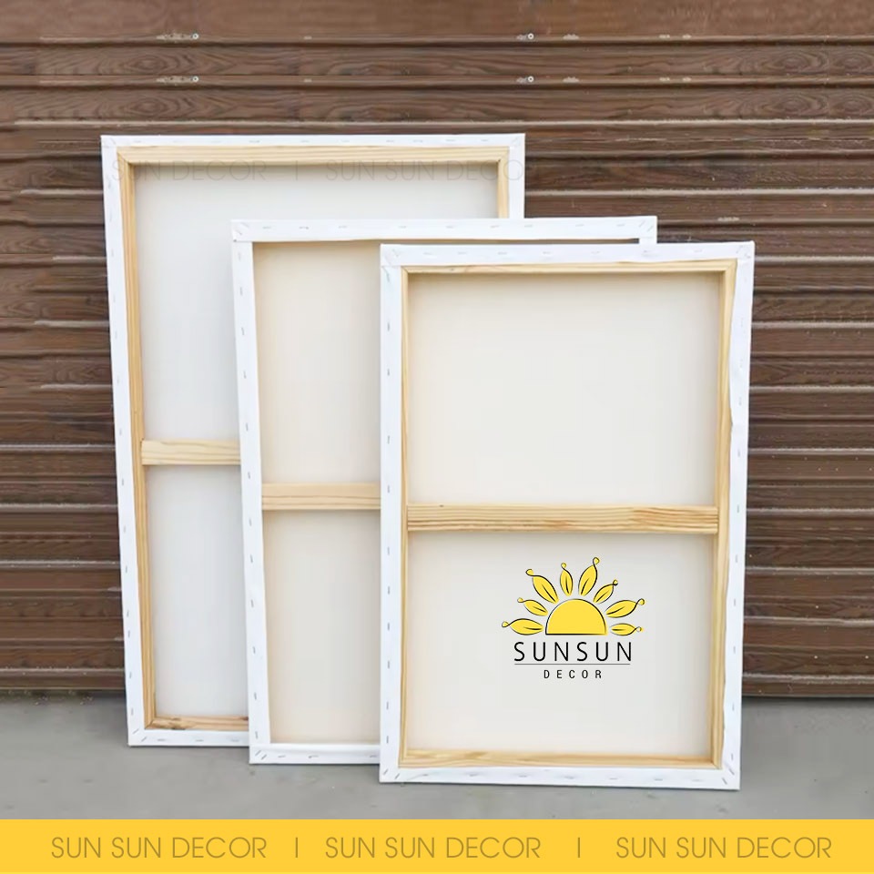 Khung toan canvas 50x100, 60x100, 70x100, 80x80, 70x90, 70x70 vẽ tranh sơn dầu, màu acrylic ...