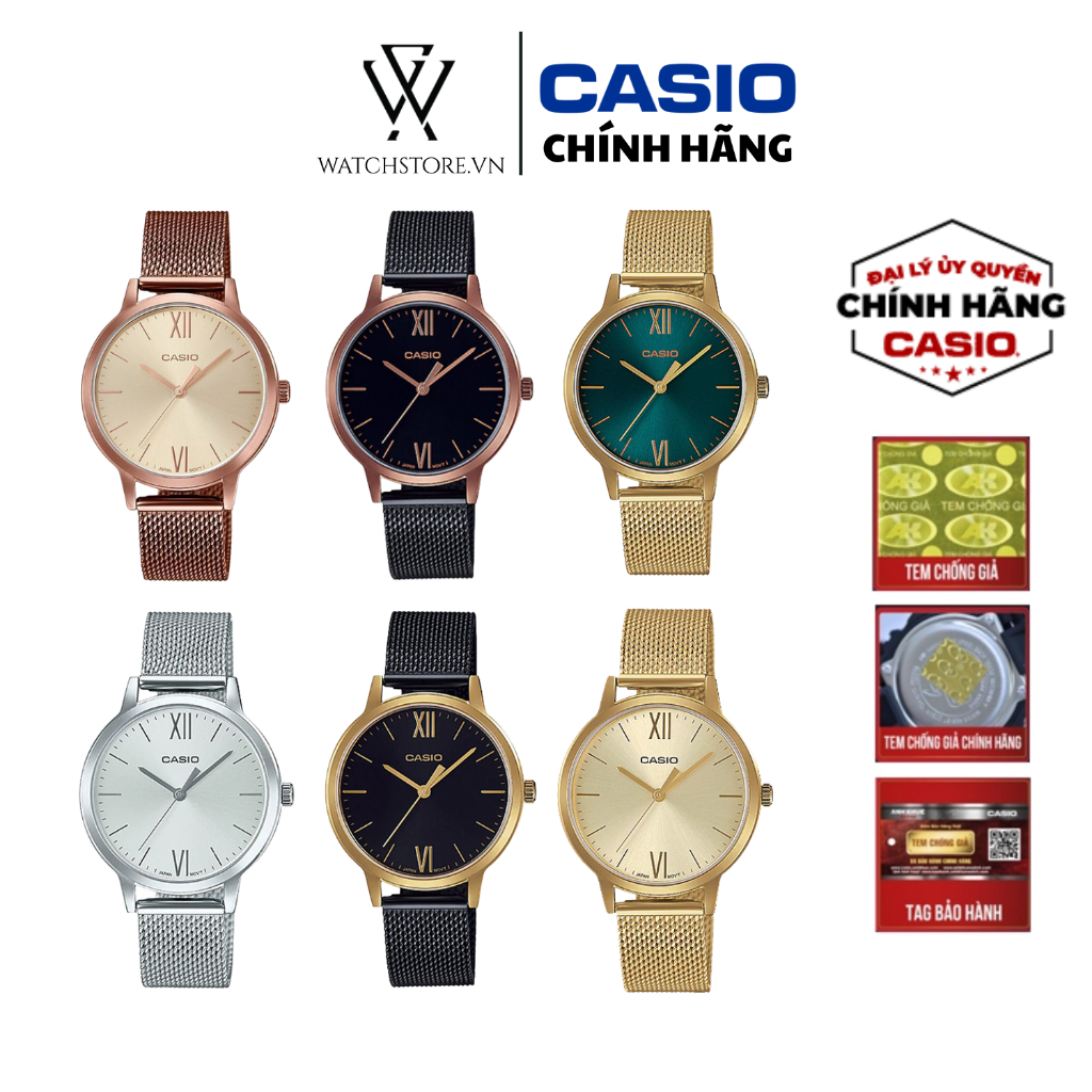 Đồng Hồ Nữ Sang Trọng Quý Phái Series LTP-E157 Mặt Kính Khoáng 32mm Chống Nước Dây Mesh Không Gỉ ...