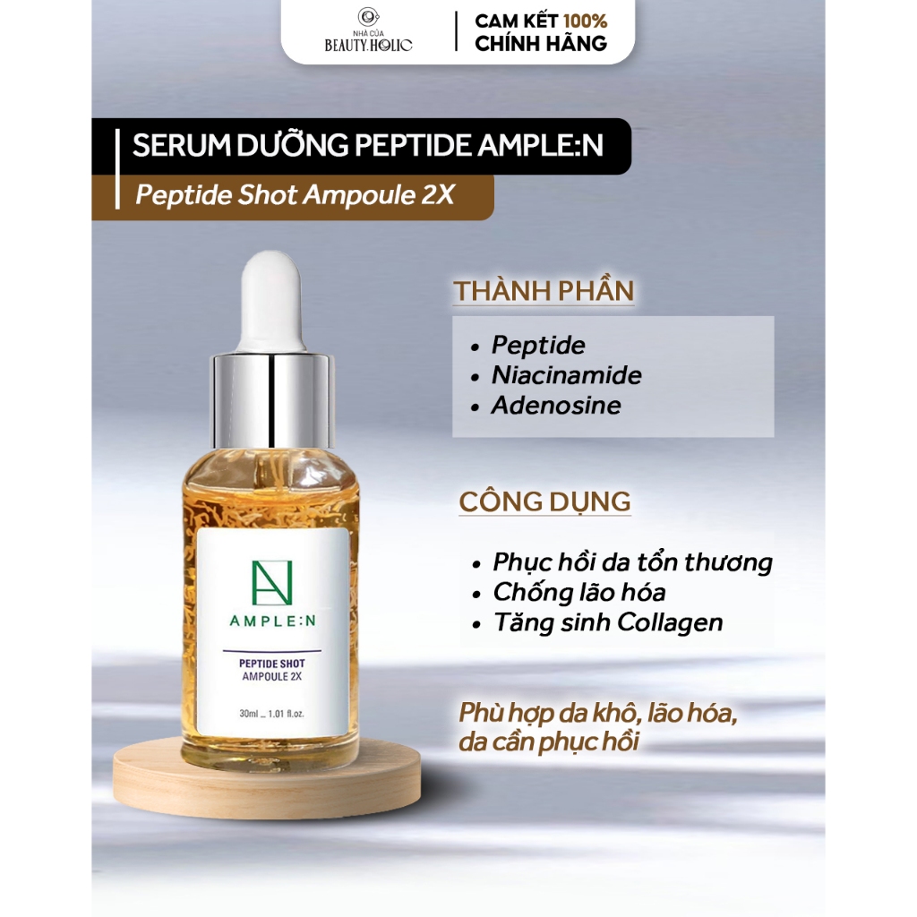 Serum Peptide đa công dụng AMPLE:N PEPTIDE 2X SHOT AMPOULE | Shopee ...