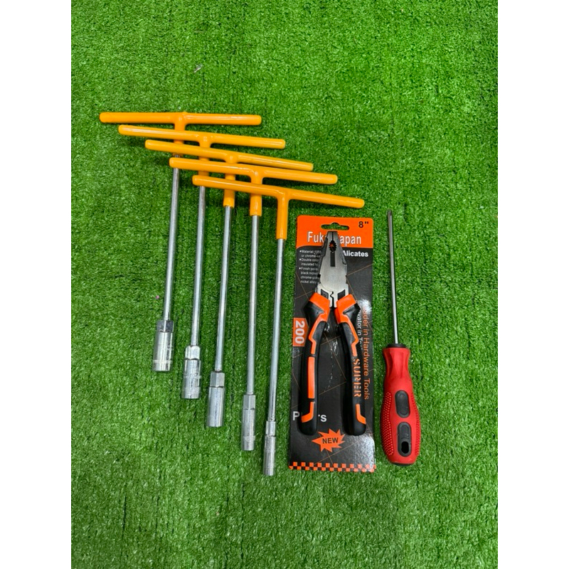( tặng tua vít) bộ 5 cây T 8-10-12-13-14mm và kìm đa năng Fuka Japan | Shopee Việt Nam