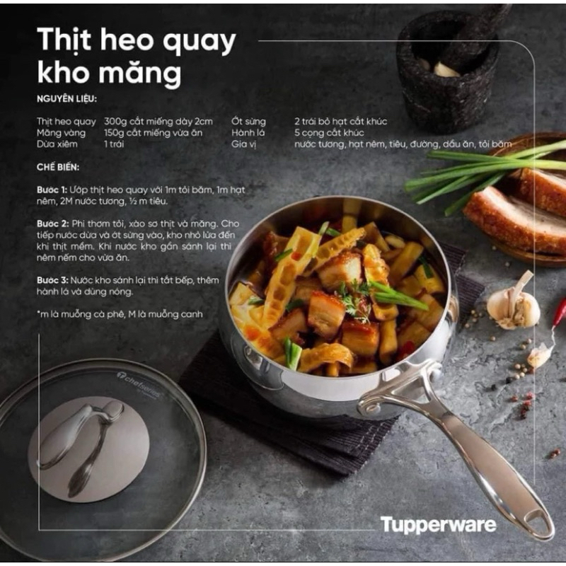 Quánh Tchef Series Saucepan Tupperware 2L4 | Shopee Việt Nam