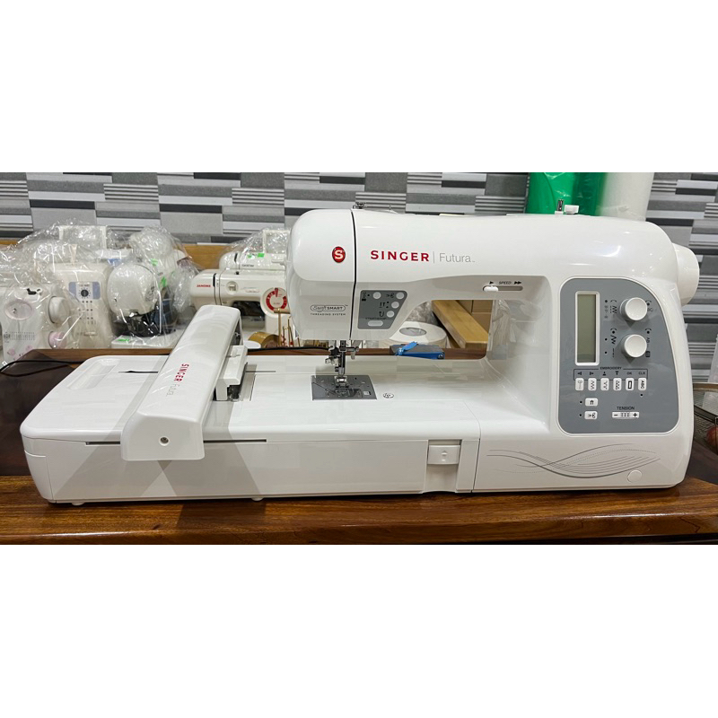 Máy may và thêu Singer XL-550 đời mới, cắm cổng USB thêu mẫu tự thiết ...
