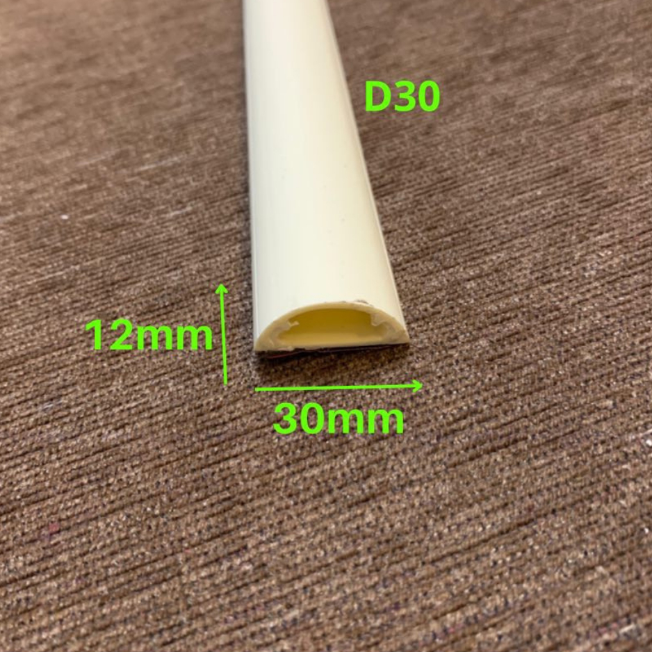 Gen Bán Nguyệt Đi Dây Điện D30 ASIA 30x12x120mm Ghen Đi Dây Điện Gắn Sẵn Băng Dính 2 Mặt ...