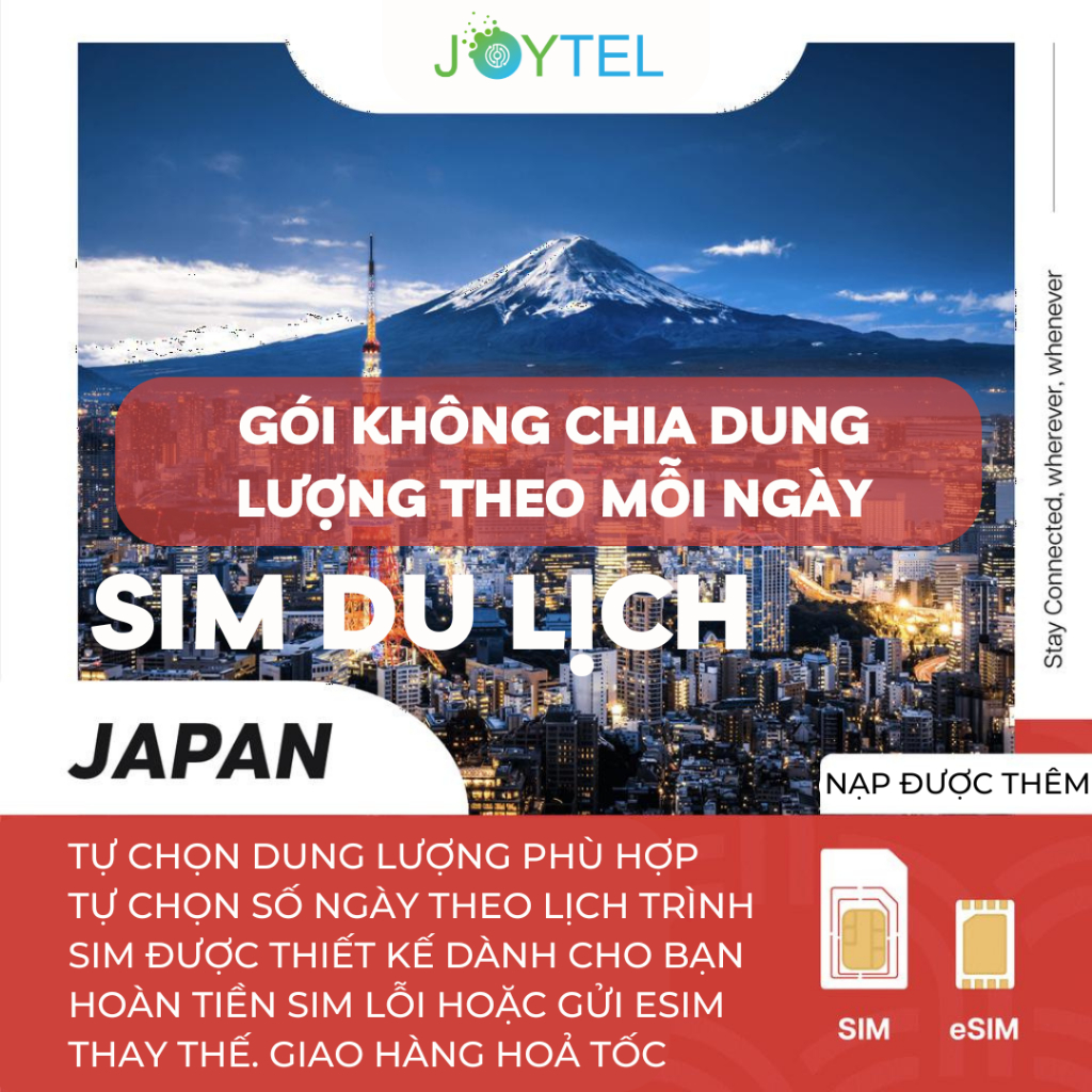 [GIẢM 20% CHO SIM THỨ 2] Sim du lịch Nhât Bản tốc độ cao Chính hãng ...