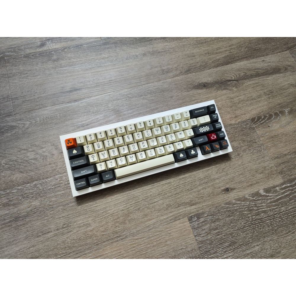 Bàn phím cơ QK65 R2 E white 1 mode mạch hàn - Vietgear.vn