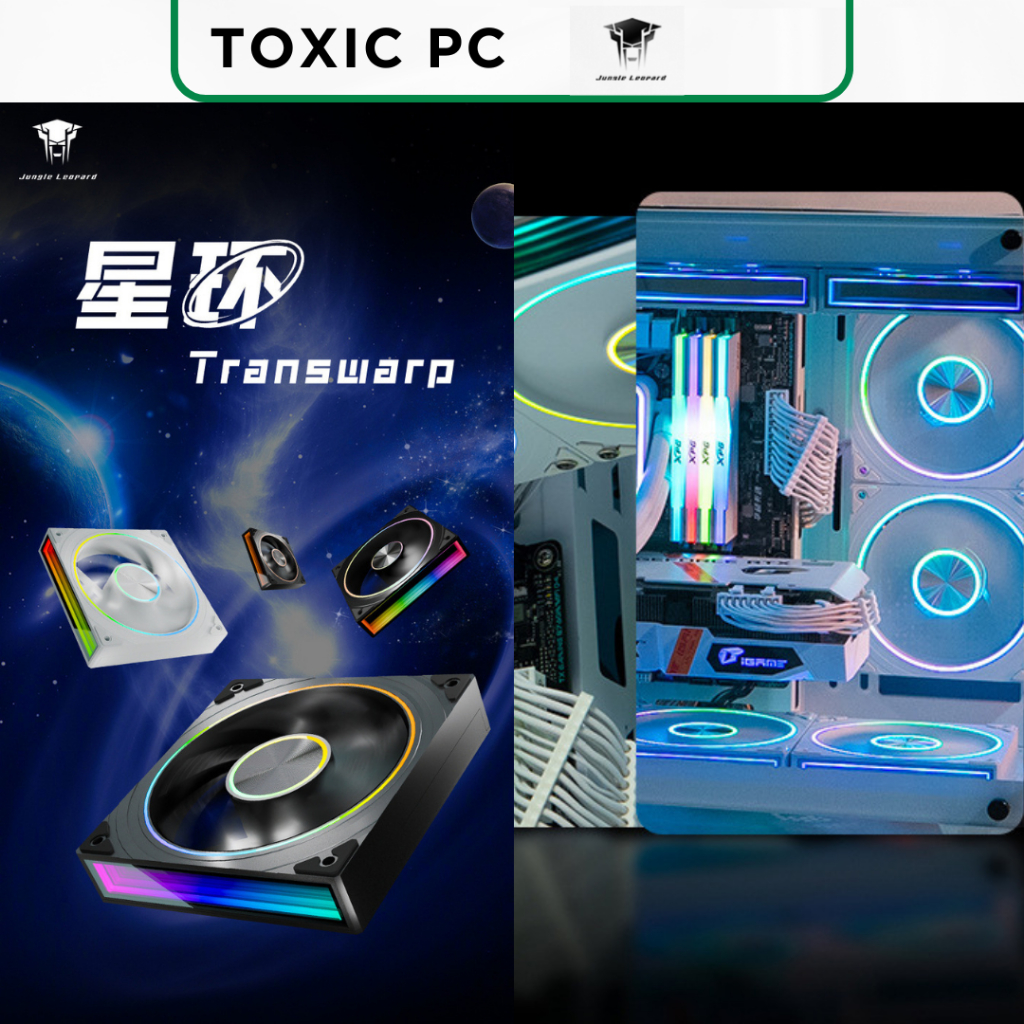 Fan vô cực , Quạt tản nhiệt, Jungle Leopard Transwarp Fan Led ARGB vô ...