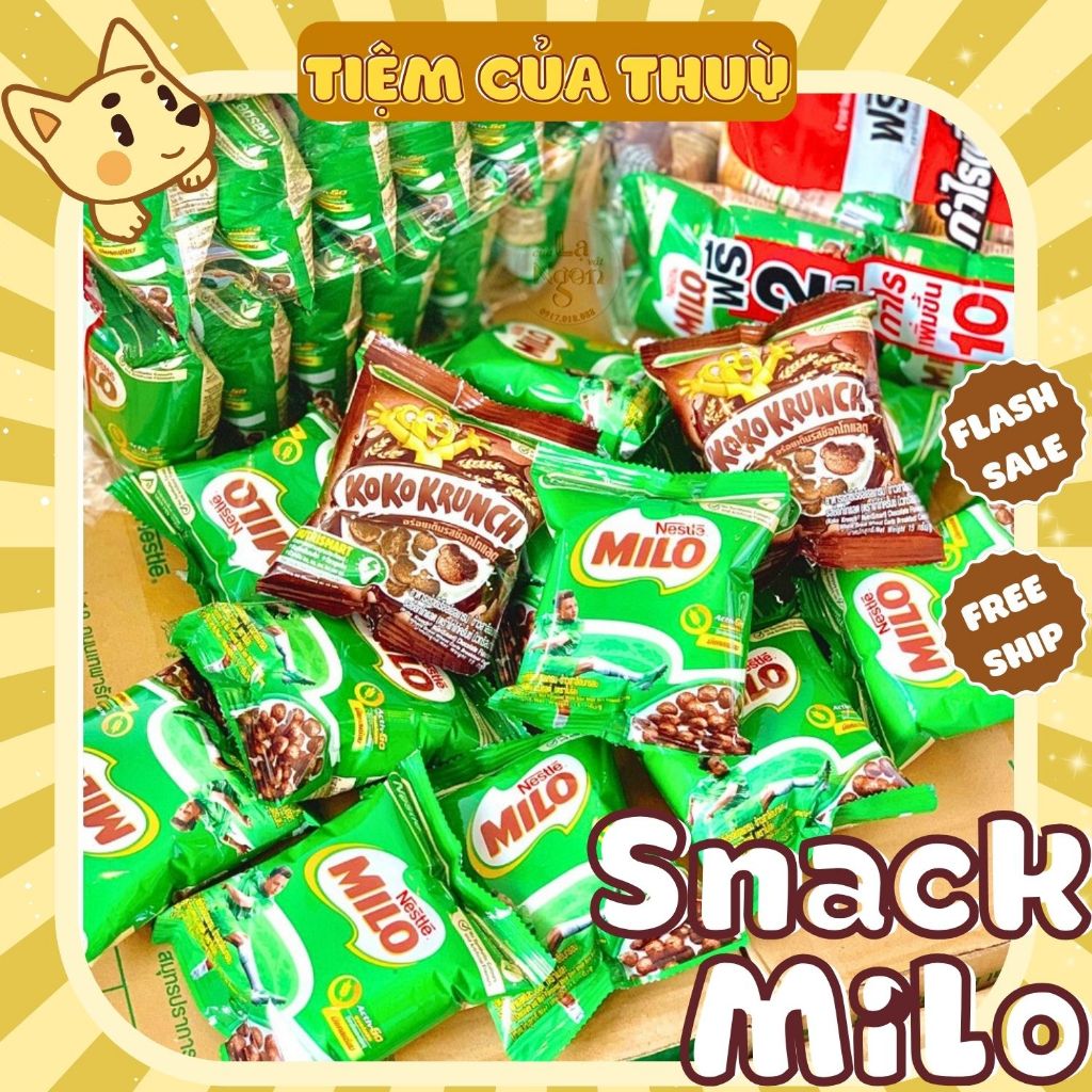 Snack Bim Bim Milo Nestle Thái Lan, Ngũ Cốc Ăn Sáng Cacao Milo Thái Lan ...