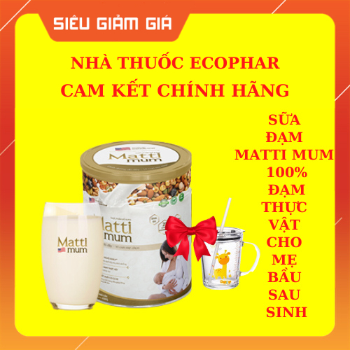 Sữa hạt lợi sữa Matti Mum ️[ CHÍNH HÃNG ] ️ bổ sung 100% đạm thực vật ...
