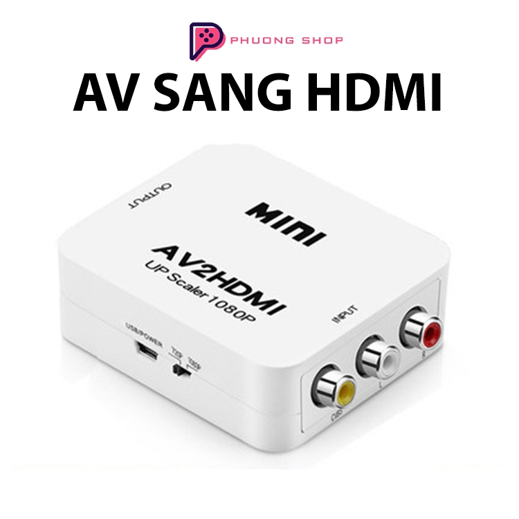 Bộ Chuyển Đổi AV Sang HDMI - Mini AV2HDMI Scale up to 1080P (SP000161 ...