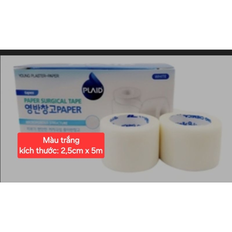 Băng keo cuộn giấy Young Plaster-Paper 2.5cm x 5m ( giá 1 hộp 12 cuộn ...