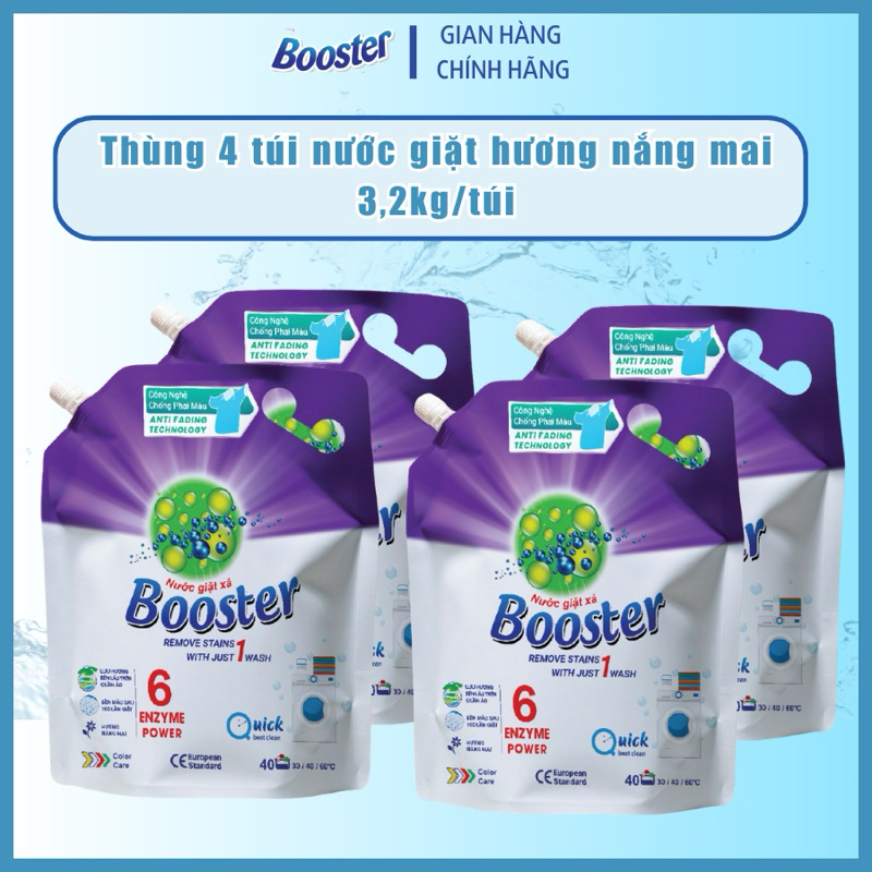 Thùng nước giặt xả Booster, nước giặt bosster túi 3,2kg - 3.7KG ...