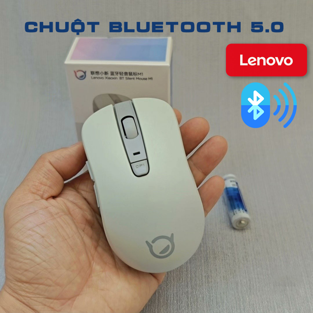 [Top Ngành Hàng] Chuột Bluetooh 5.0/3.0 LENOVO Xiaoxin M1 XM200 Pin AA ...